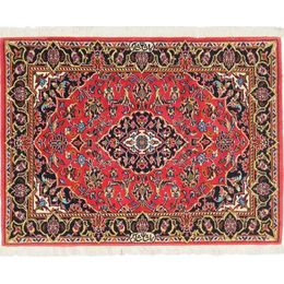 Nain Trading Orientteppich Keshan Shad Sar 64x101 Handgeknüpfter Orientteppich / Perserteppich, rechteckig, Höhe: 12 mm, rot
