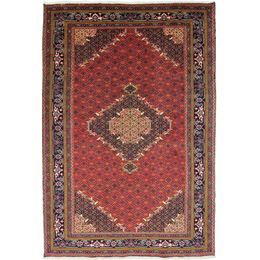 Nain Trading Orientteppich Ardebil 200x292 Handgeknüpfter Orientteppich / Perserteppich, rechteckig, Höhe: 10 mm, braun|rot