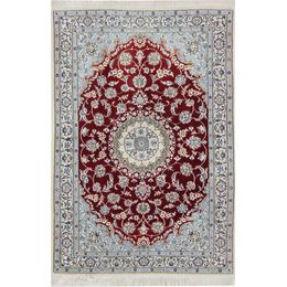 Nain Trading Orientteppich Nain 9La 115x169 Handgeknüpfter Orientteppich / Perserteppich, rechteckig, Höhe: 8 mm, grau