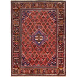 Nain Trading Orientteppich Joshoghan 220x305 Handgeknüpfter Orientteppich / Perserteppich, rechteckig, Höhe: 5 mm, rot