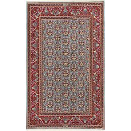 Nain Trading Orientteppich Keshan Shadsar 145x230 Handgeknüpfter Orientteppich / Perserteppich, rechteckig, Höhe: 12 mm, lila