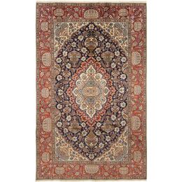 Nain Trading Orientteppich Kaschmar 183x292 Handgeknüpfter Orientteppich / Perserteppich, rechteckig, Höhe: 12 mm, braun|rot