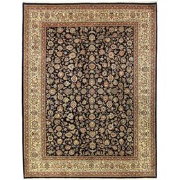 Nain Trading Orientteppich Mashhad 299x385 Handgeknüpfter Orientteppich / Perserteppich, rechteckig, Höhe: 12 mm, braun|schwarz