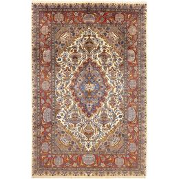 Nain Trading Orientteppich Kaschmar 195x299 Handgeknüpfter Orientteppich / Perserteppich, rechteckig, Höhe: 12 mm, braun