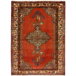 Nain Trading Orientteppich Tafresh 111x153 Handgeknüpfter Orientteppich / Perserteppich, rechteckig, Höhe: 5 mm, braun|rot