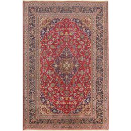 Nain Trading Orientteppich Kaschmar 195x296 Handgeknüpfter Orientteppich / Perserteppich, rechteckig, Höhe: 12 mm, lila|rot