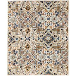 Nain Trading Orientteppich Kaschmar 82x99 Handgeknüpfter Orientteppich / Perserteppich, rechteckig, Höhe: 12 mm, beige