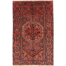 Nain Trading Orientteppich Zanjan 129x204 Handgeknüpfter Orientteppich / Perserteppich, rechteckig, Höhe: 12 mm, rot