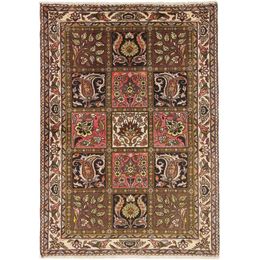 Nain Trading Orientteppich Bakhtiar 107x155 Handgeknüpfter Orientteppich / Perserteppich, rechteckig, Höhe: 12 mm, braun