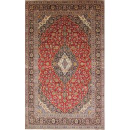 Nain Trading Orientteppich Keshan 296x483 Handgeknüpfter Orientteppich / Perserteppich, rechteckig, Höhe: 12 mm, braun|rot