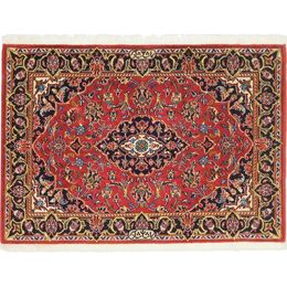 Nain Trading Orientteppich Keshan Shad Sar 64x101 Handgeknüpfter Orientteppich / Perserteppich, rechteckig, Höhe: 12 mm, rot