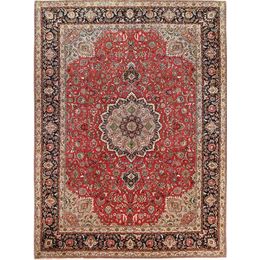 Nain Trading Orientteppich Täbriz 50Raj 253x340 Handgeknüpfter Orientteppich / Perserteppich, rechteckig, Höhe: 7 mm, braun|rot