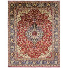 Nain Trading Orientteppich Täbriz 286x383 Handgeknüpfter Orientteppich / Perserteppich, rechteckig, Höhe: 10 mm, braun|rot