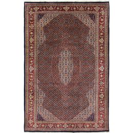 Nain Trading Orientteppich Sarab Mashayekhi 199x312 Handgeknüpfter Orientteppich / Perserteppich, rechteckig, Höhe: 12 mm, braun|rot