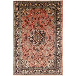 Nain Trading Orientteppich Mehraban 213x319 Handgeknüpfter Orientteppich / Perserteppich, rechteckig, Höhe: 12 mm, braun|rot