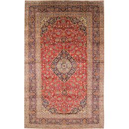 Nain Trading Orientteppich Keshan 301x486 Handgeknüpfter Orientteppich / Perserteppich, rechteckig, Höhe: 12 mm, rot