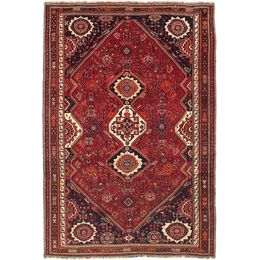 Nain Trading Orientteppich Ghashghai 212x313 Handgeknüpfter Orientteppich / Perserteppich, rechteckig, Höhe: 12 mm, rot