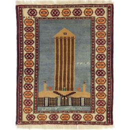 Nain Trading Orientteppich Täbriz Gombad 72x89 Handgeknüpfter Orientteppich / Perserteppich, rechteckig, Höhe: 10 mm, braun|rot