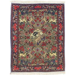 Nain Trading Orientteppich Bidjar 71x92 Handgeknüpfter Orientteppich / Perserteppich, rechteckig, Höhe: 15 mm, lila