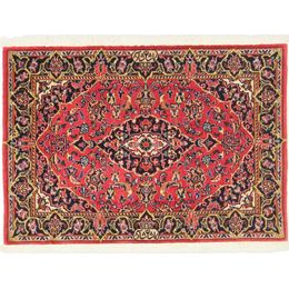 Nain Trading Orientteppich Keshan Shad Sar 66x99 Handgeknüpfter Orientteppich / Perserteppich, rechteckig, Höhe: 12 mm, rot