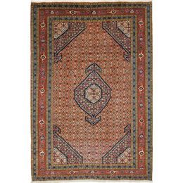 Nain Trading Orientteppich Ardebil 201x297 Handgeknüpfter Orientteppich / Perserteppich, rechteckig, Höhe: 10 mm, braun|rot