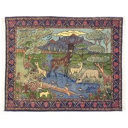 Nain Trading Orientteppich Bidjar 79x94 Handgeknüpfter Orientteppich / Perserteppich, rechteckig, Höhe: 15 mm
