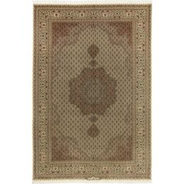 Nain Trading Orientteppich Täbriz Signiert 202x301 Handgeknüpfter Orientteppich / Perserteppich, rechteckig, Höhe: 10 mm, braun