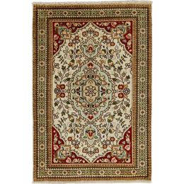Nain Trading Orientteppich Täbriz 74x109 Handgeknüpfter Orientteppich / Perserteppich, rechteckig, Höhe: 10 mm, braun