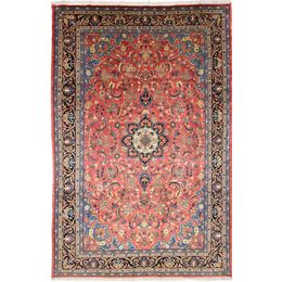 Nain Trading Orientteppich Mehraban 201x309 Handgeknüpfter Orientteppich / Perserteppich, rechteckig, Höhe: 12 mm, rot