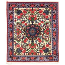 Nain Trading Orientteppich Bidjar 69x80 Handgeknüpfter Orientteppich / Perserteppich, rechteckig, Höhe: 15 mm, rot