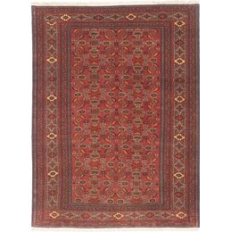 Nain Trading Orientteppich Turkaman 122x162 Handgeknüpfter Orientteppich / Perserteppich, rechteckig, Höhe: 6 mm, rot