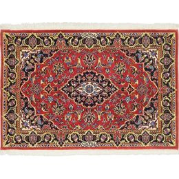 Nain Trading Orientteppich Keshan Shad Sar 69x99 Handgeknüpfter Orientteppich / Perserteppich, rechteckig, Höhe: 12 mm, rot