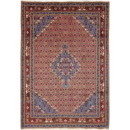 Nain Trading Orientteppich Ardebil 205x295 Handgeknüpfter Orientteppich / Perserteppich, rechteckig, Höhe: 10 mm, braun|rot