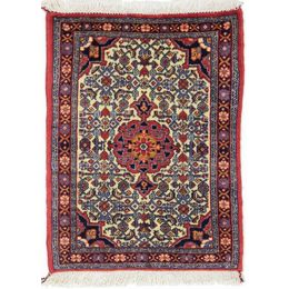 Nain Trading Orientteppich Bidjar 55x71 Handgeknüpfter Orientteppich / Perserteppich, rechteckig, Höhe: 15 mm, rot