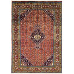 Nain Trading Orientteppich Ardebil 200x281 Handgeknüpfter Orientteppich / Perserteppich, rechteckig, Höhe: 10 mm, braun|rot