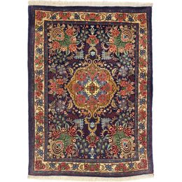 Nain Trading Orientteppich Bidjar 74x102 Handgeknüpfter Orientteppich / Perserteppich, rechteckig, Höhe: 15 mm, braun|rot