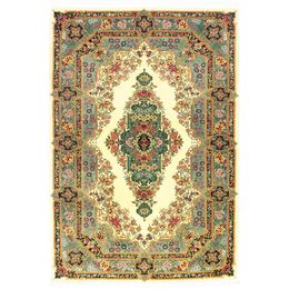 Nain Trading Orientteppich Sarough 135x194 Handgeknüpfter Orientteppich / Perserteppich, rechteckig, Höhe: 12 mm, beige|braun