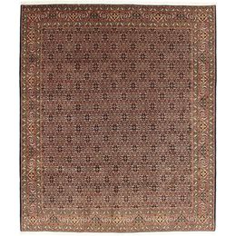 Nain Trading Orientteppich Bidjar 248x291 Handgeknüpfter Orientteppich / Perserteppich, rechteckig, Höhe: 15 mm, braun|lila