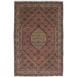 Nain Trading Orientteppich Bidjar 175x263 Handgeknüpfter Orientteppich / Perserteppich, rechteckig, Höhe: 15 mm, braun|lila