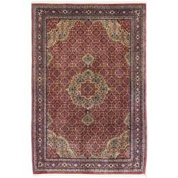 Nain Trading Orientteppich Bidjar 145x217 Handgeknüpfter Orientteppich / Perserteppich, rechteckig, Höhe: 15 mm, braun|rot