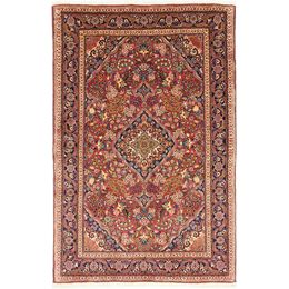Nain Trading Orientteppich Jozan 102x156 Handgeknüpfter Orientteppich / Perserteppich, rechteckig, Höhe: 10 mm, rot