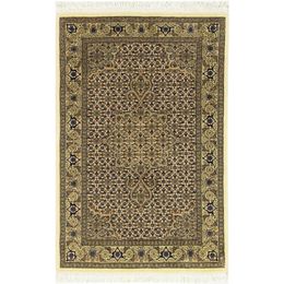 Nain Trading Orientteppich Täbriz 50Raj 59x93 Handgeknüpfter Orientteppich / Perserteppich, rechteckig, Höhe: 7 mm, braun