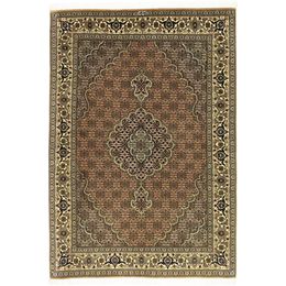 Nain Trading Orientteppich Täbriz Signiert 103x151 Handgeknüpfter Orientteppich / Perserteppich, rechteckig, Höhe: 10 mm, braun
