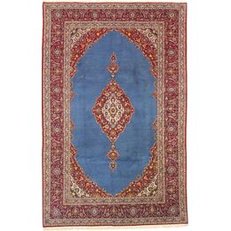 Nain Trading Orientteppich Keshan 238x353 Handgeknüpfter Orientteppich / Perserteppich, rechteckig, Höhe: 12 mm, blau|lila