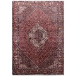 Nain Trading Orientteppich Bidjar 253x357 Handgeknüpfter Orientteppich / Perserteppich, rechteckig, Höhe: 15 mm, lila|rot