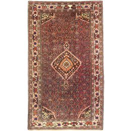 Nain Trading Orientteppich Bidjar Alt 126x215 Handgeknüpfter Orientteppich / Perserteppich, rechteckig, Höhe: 15 mm, braun|rot