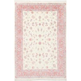 Nain Trading Orientteppich Täbriz 50Raj 195x292 Handgeknüpfter Orientteppich / Perserteppich, rechteckig, Höhe: 7 mm, beige