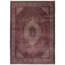 Nain Trading Orientteppich Bidjar 254x363 Handgeknüpfter Orientteppich / Perserteppich, rechteckig, Höhe: 15 mm, braun|rot