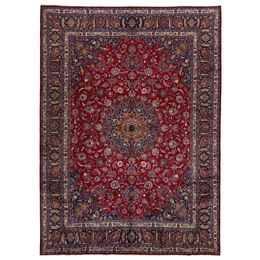 Nain Trading Orientteppich Kaschmar 299x405 Handgeknüpfter Orientteppich / Perserteppich, rechteckig, Höhe: 12 mm, braun|rot