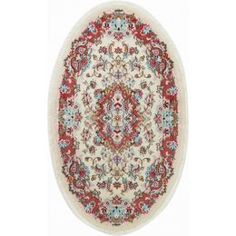 Nain Trading Orientteppich Täbriz 93x155 Handgeknüpfter Orientteppich / Perserteppich, rechteckig, Höhe: 10 mm, beige